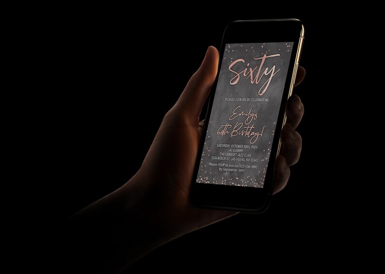 Electronic Birthday Invitation Text Message Invite Digital - Etsy