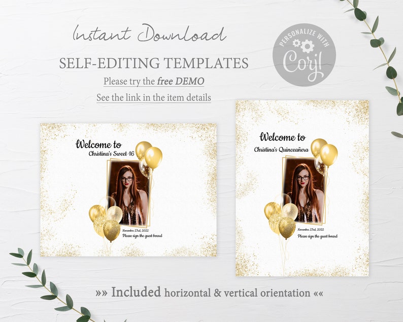 Sweet 16 Sign in Board Signature Board Template Sweet 16 - Etsy