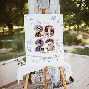 Graduation Signature Board Guest Signing Board With Pictures - Etsy