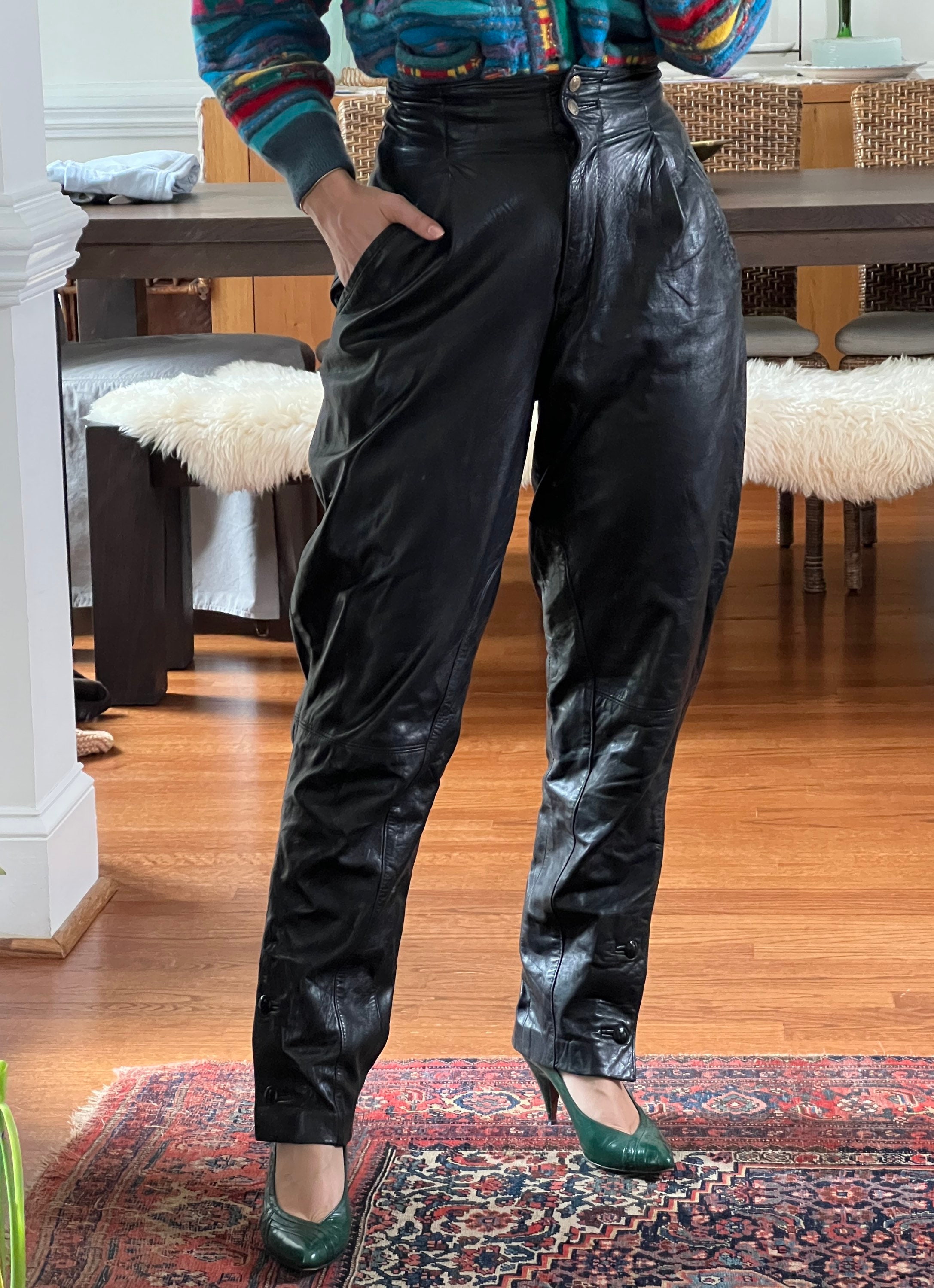 Vintage Leather Pants - Etsy Vintage Leather Pants - Etsy