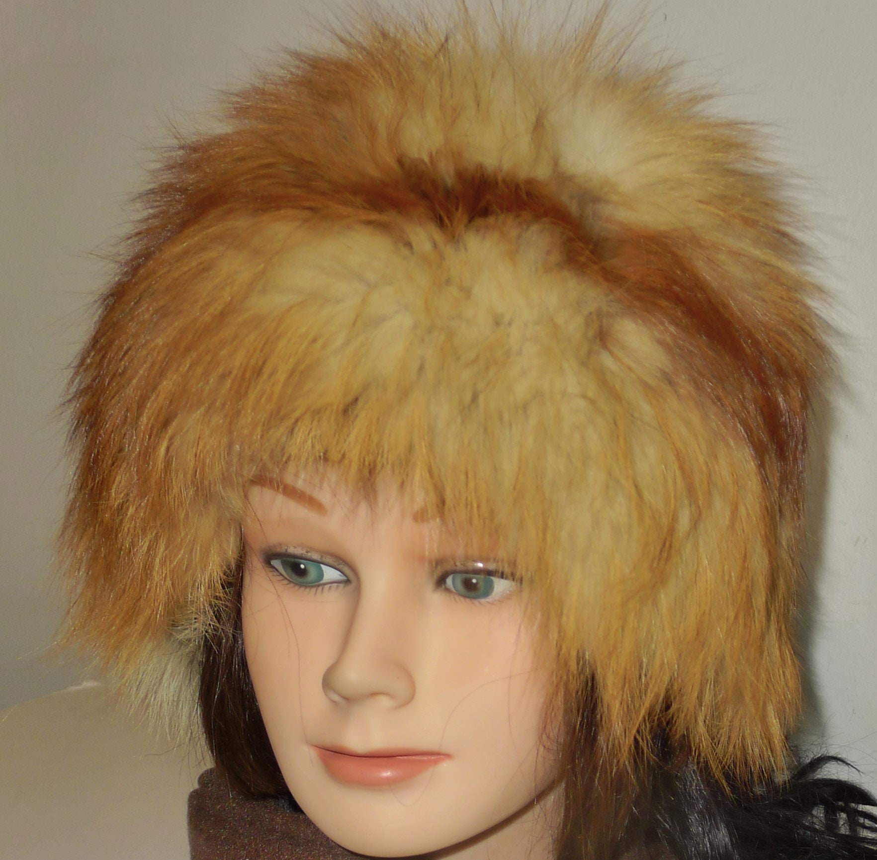Superb Vintage Red Fox Fur Hat in Excellent Condition - Sz Small 21.5 ...