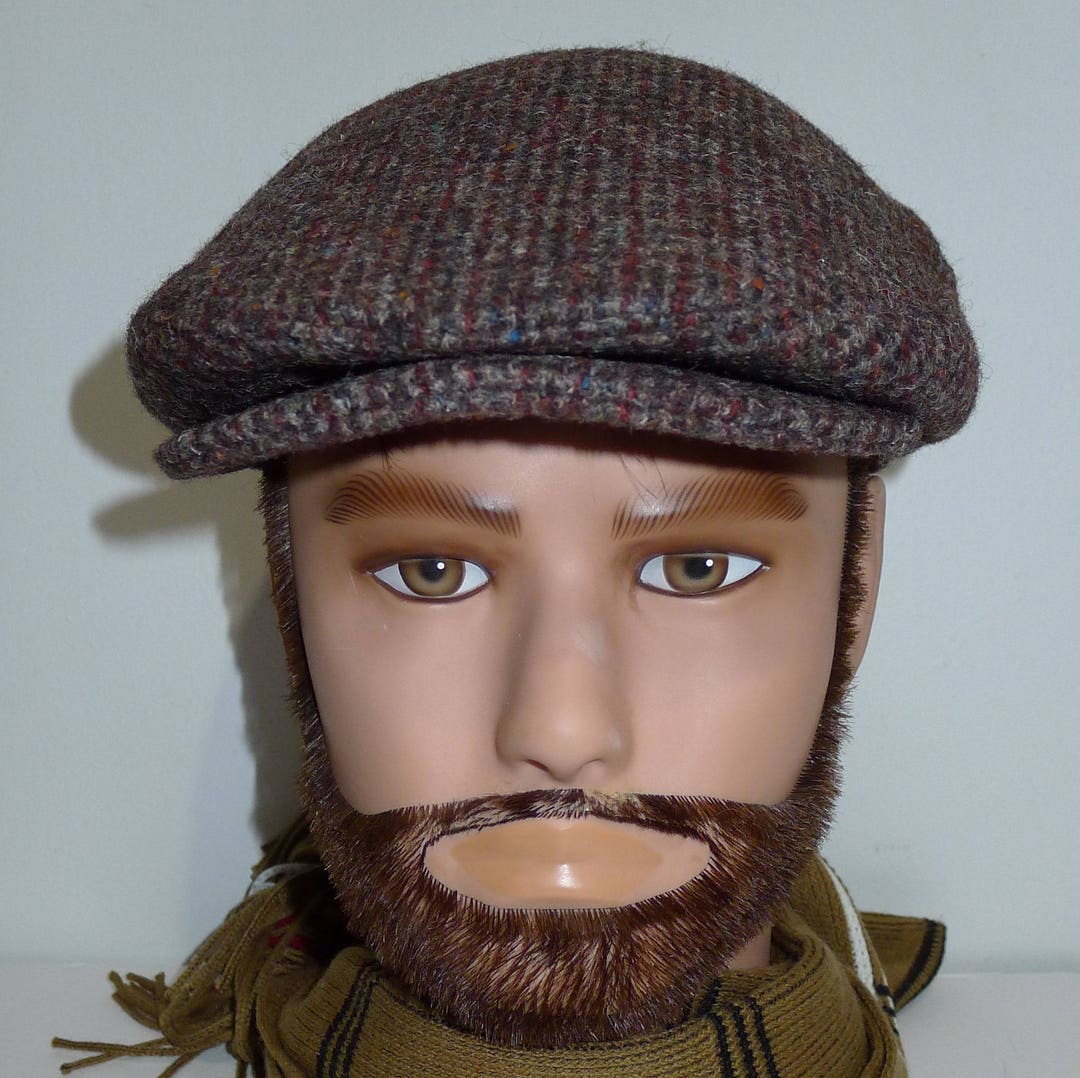 BILTMORE Brown Tweed Woolen Men's Vintage Flat Cap Hat - S - Warm ...