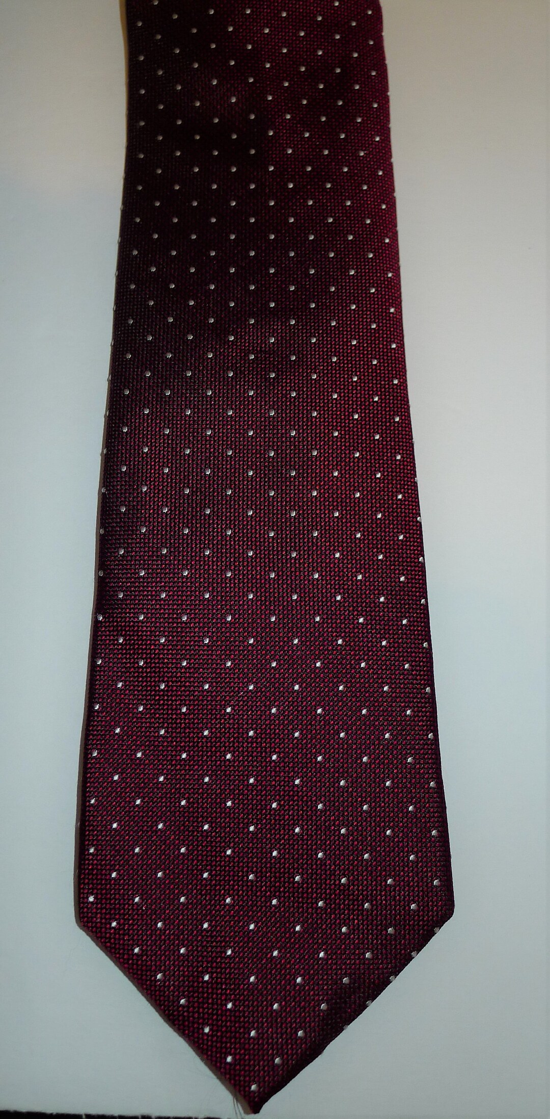 Chic PERRY ELLIS Portfolio 100% silk bungundy necktie. 57 - Etsy Canada