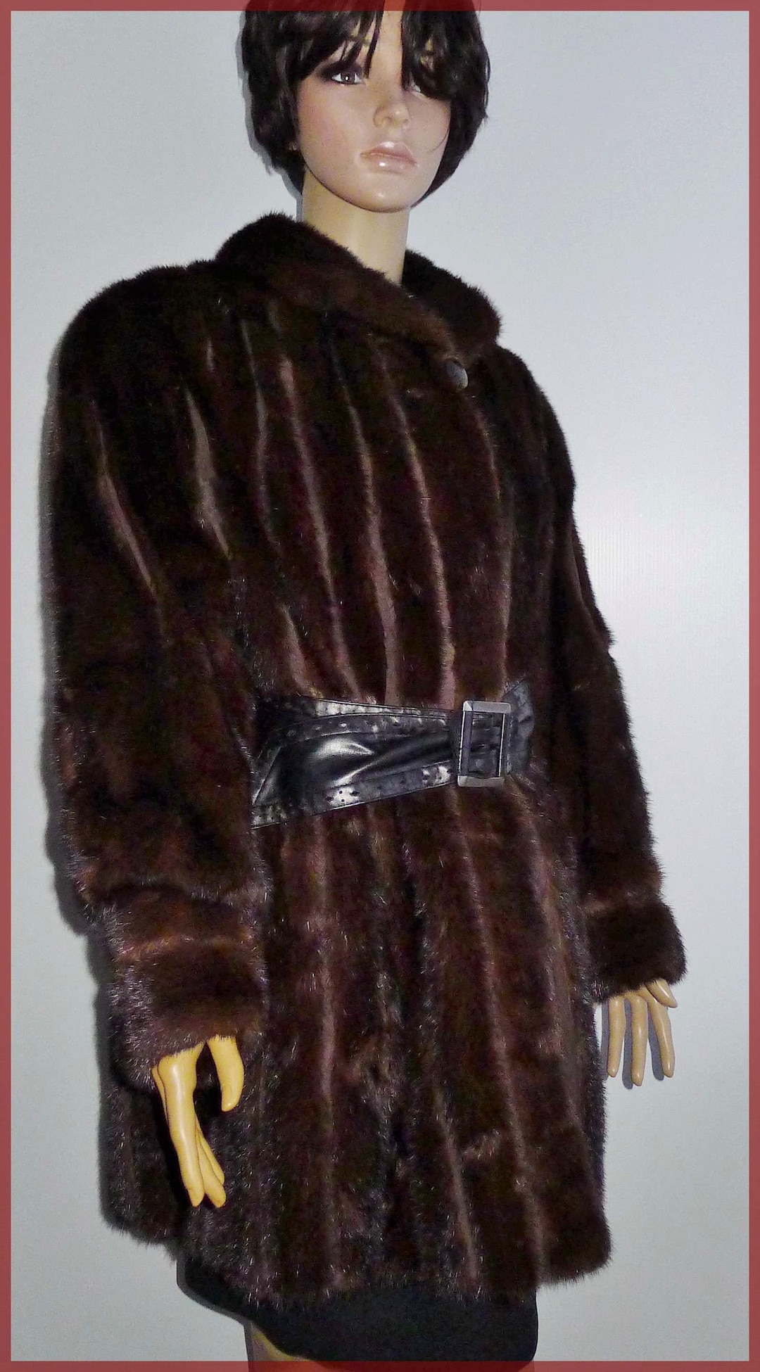 Beautiful preowned mink fur coat 3/4 length - Sz 12 -Joli manteau de ...