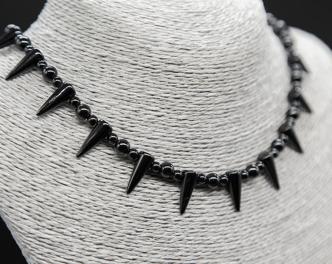 Gothic / Punk Spiked Choker With Lotsa Cone Spikes - Etsy