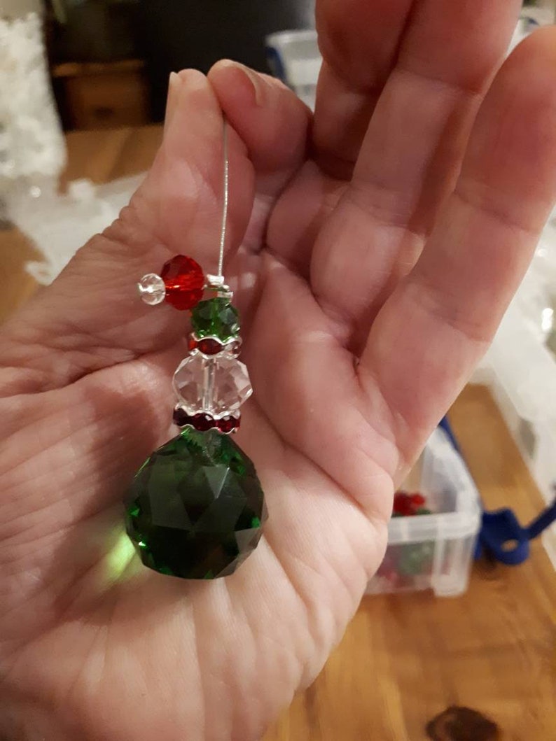 Glass Crystal Elf Christmas Tree Decoration or All Year Round - Etsy