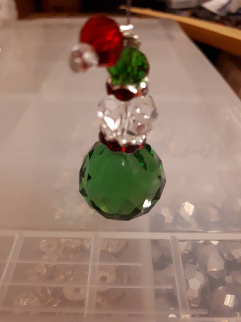 Glass Crystal Elf Christmas Tree Decoration or All Year Round - Etsy