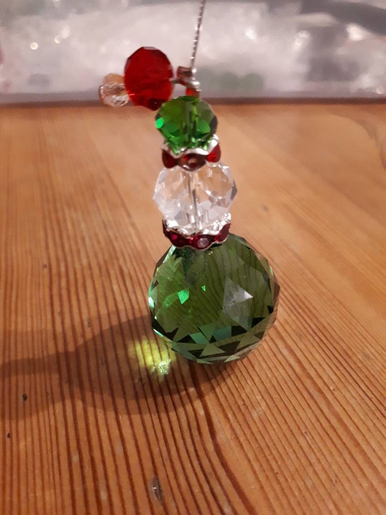 Glass Crystal Elf Christmas Tree Decoration or All Year Round - Etsy