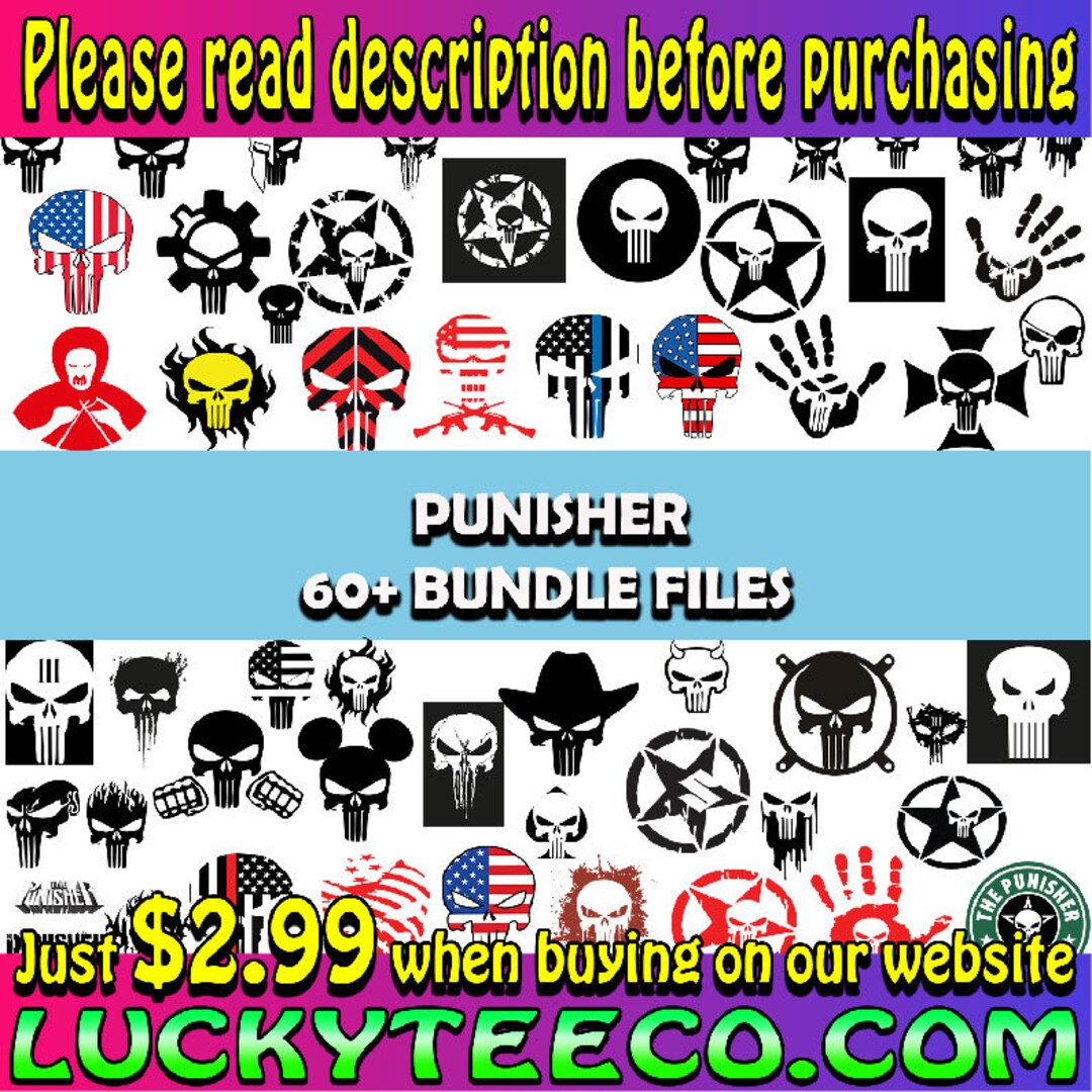 Punisher Skull Svg Png Bundle Punisher Design Skull Svg Eps Png Ai ...
