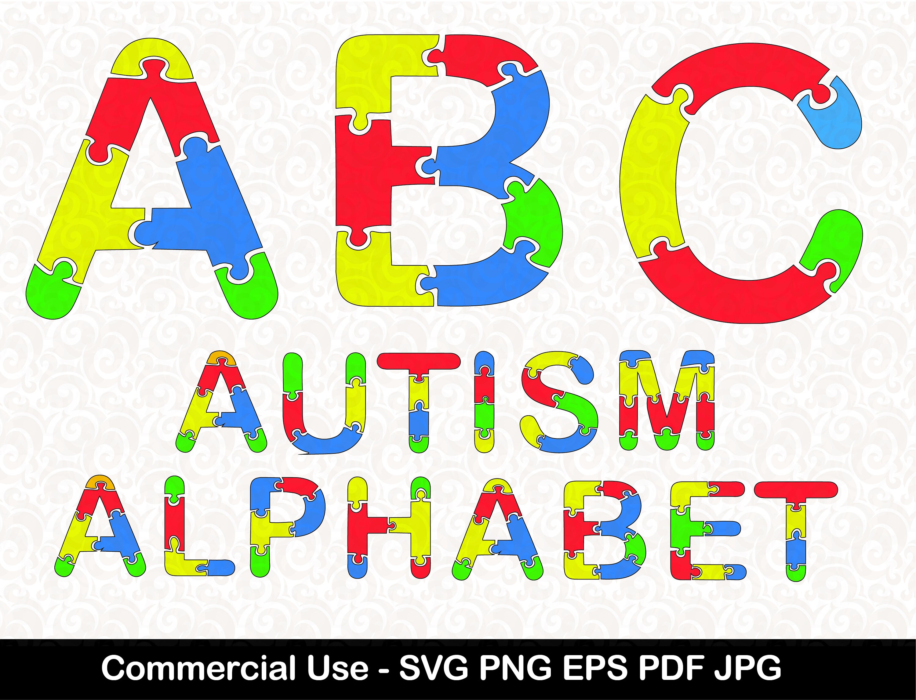 Autism Awareness Svg Autism Alphabet Autism Monogram Puzzle Letters Svg autism-awareness-svg-autism-alphabet-autism-monogram-puzzle-letters-svg