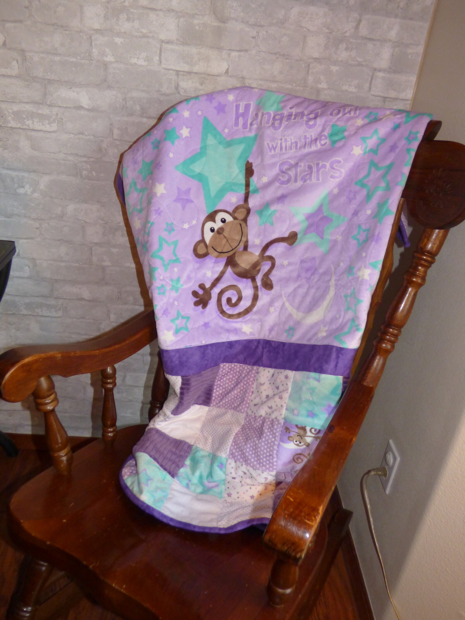 Purple Monkey Baby Blanket | Etsy