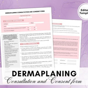 Dermaplaning Consultation Consent Form | Professional Skincare Forms ...