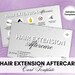 Hair Extension Aftercare Card Template | Salon Form (digital Download ...