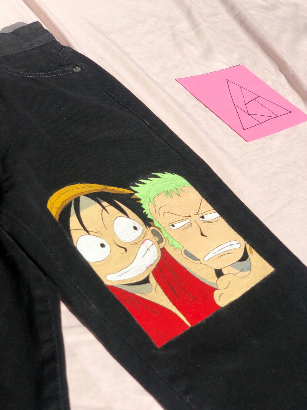 Luffy Anime One Piece Jeans Pants - Etsy