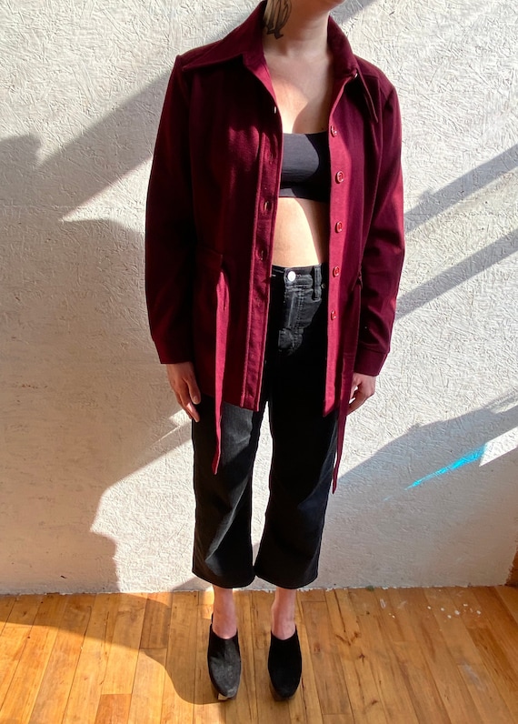 dkny vintage maroon wool - Gem