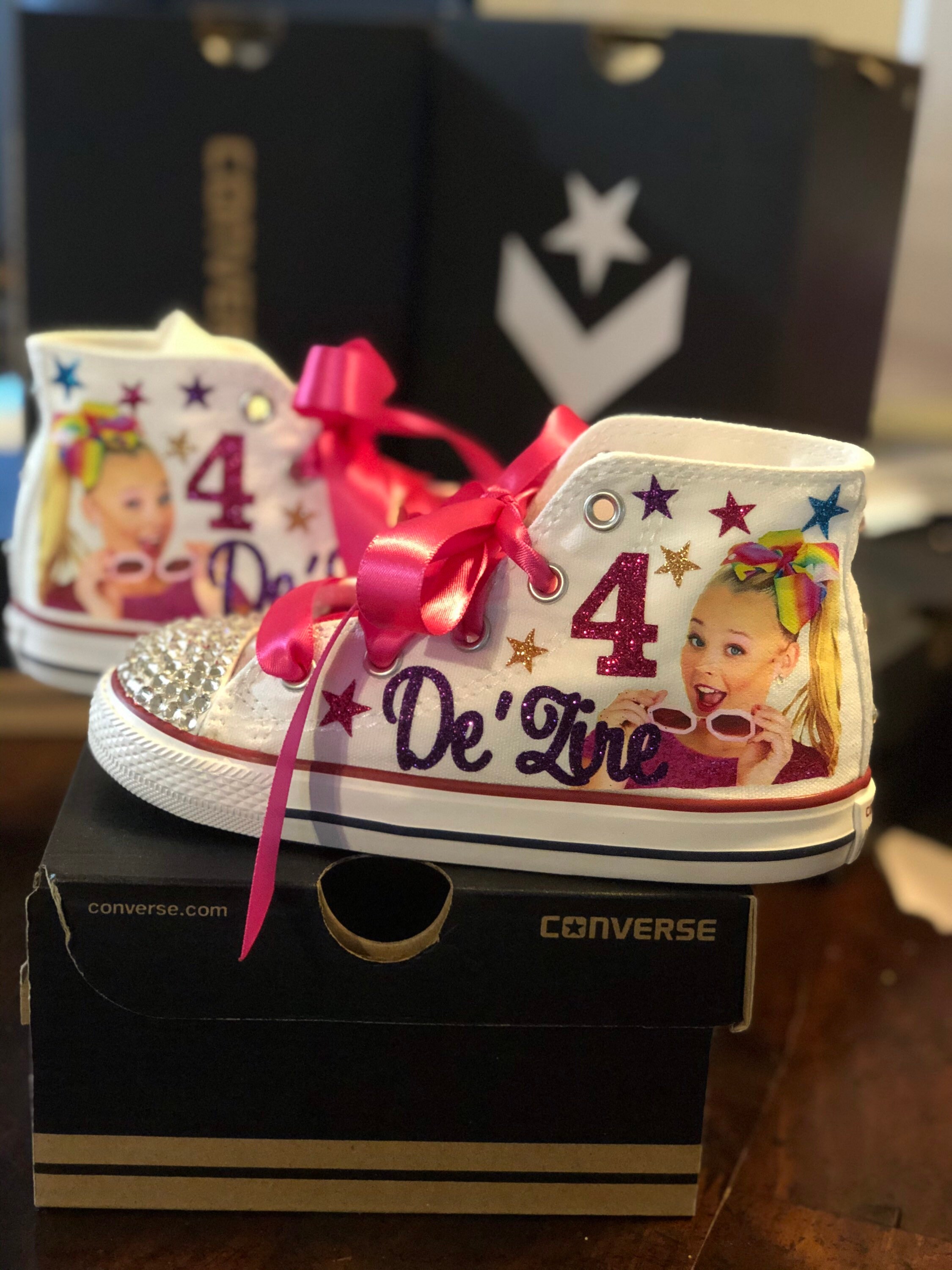Jojo Siwa Personalized Bling Converse Custom Converse Custom | Etsy