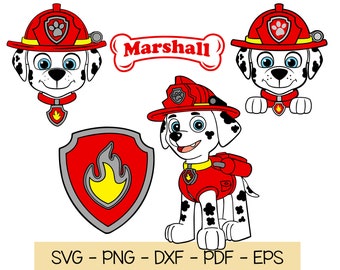Paw Patrol Marshall Svg | Etsy Canada
