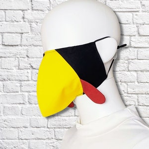 Chicken Beak Face Mask - Black Yellow Red - Etsy