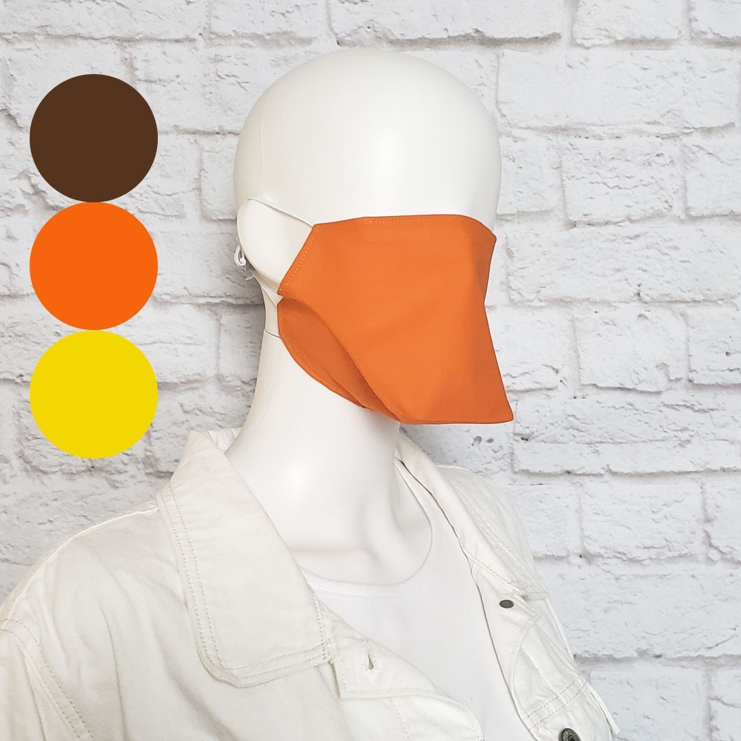 Duck Bill Face Mask Orange or Yellow - Etsy