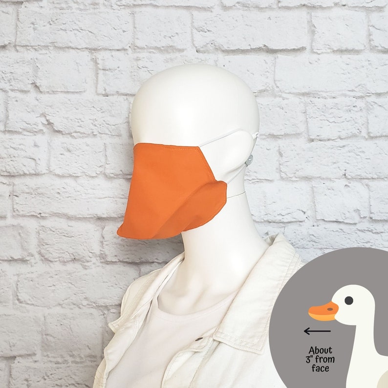 Duck Bill Face Mask Orange or Yellow - Etsy