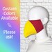 Parrot Beak Face Mask Blue Yellow - Etsy