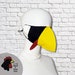 Chicken Beak Face Mask Black Yellow Red - Etsy