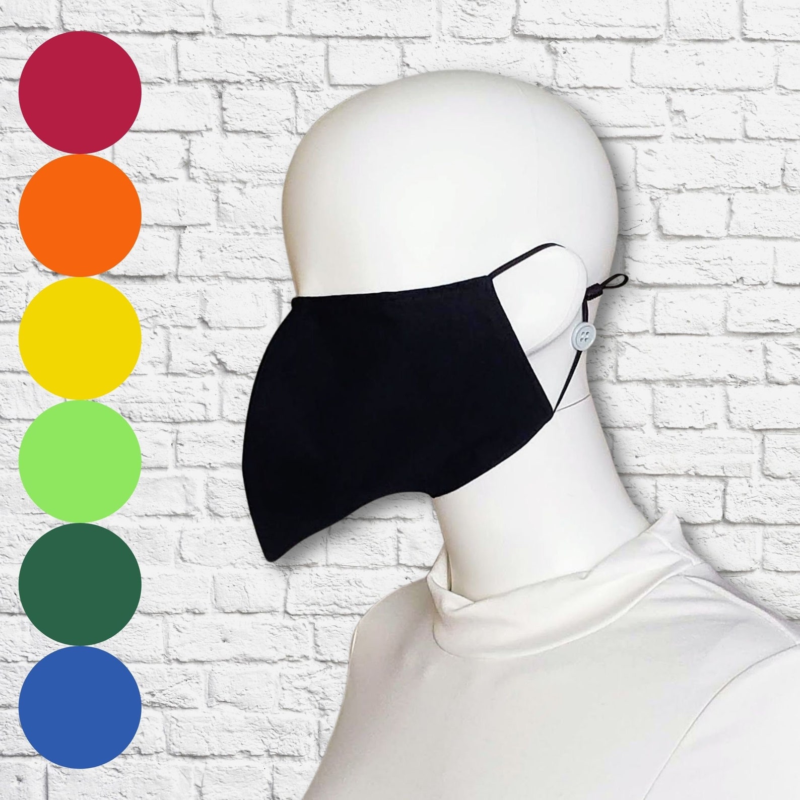 Bird Beak Face Mask Custom Colors - Etsy