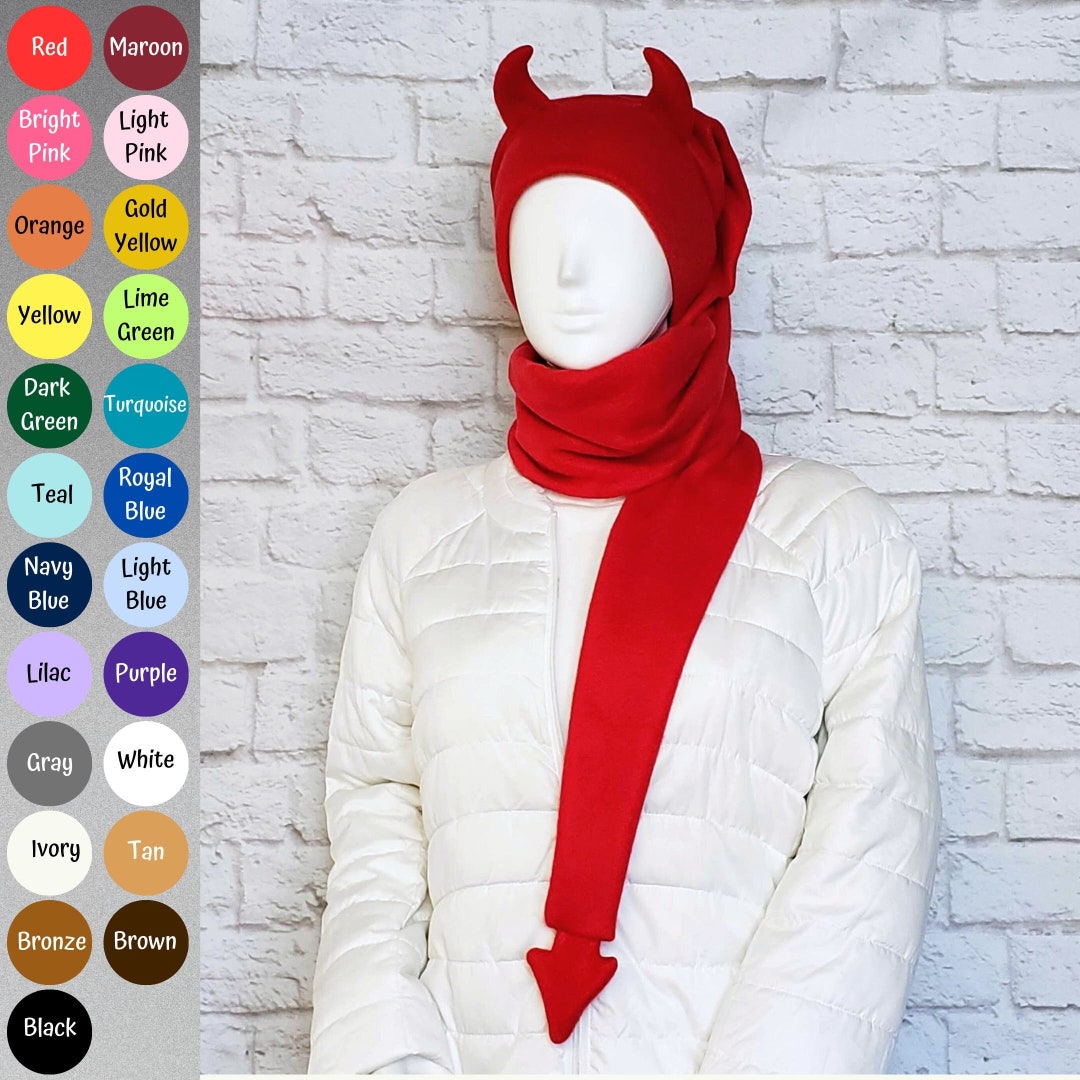 Custom Colors Devil Hat / Horned Hat / Long Stocking Cap / Hat - Etsy