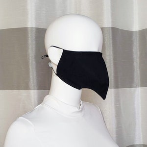 Bird Beak Face Mask Black | Etsy