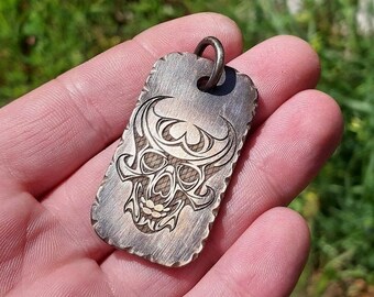 Demon Dog Tag - Etsy
