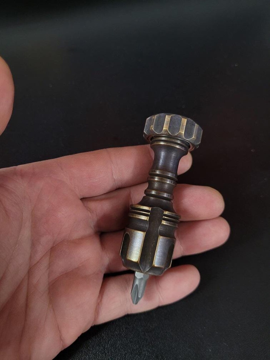 Custom Mini EDC Brass 1/4 Bit Driver : M200 "facehugger" - Etsy