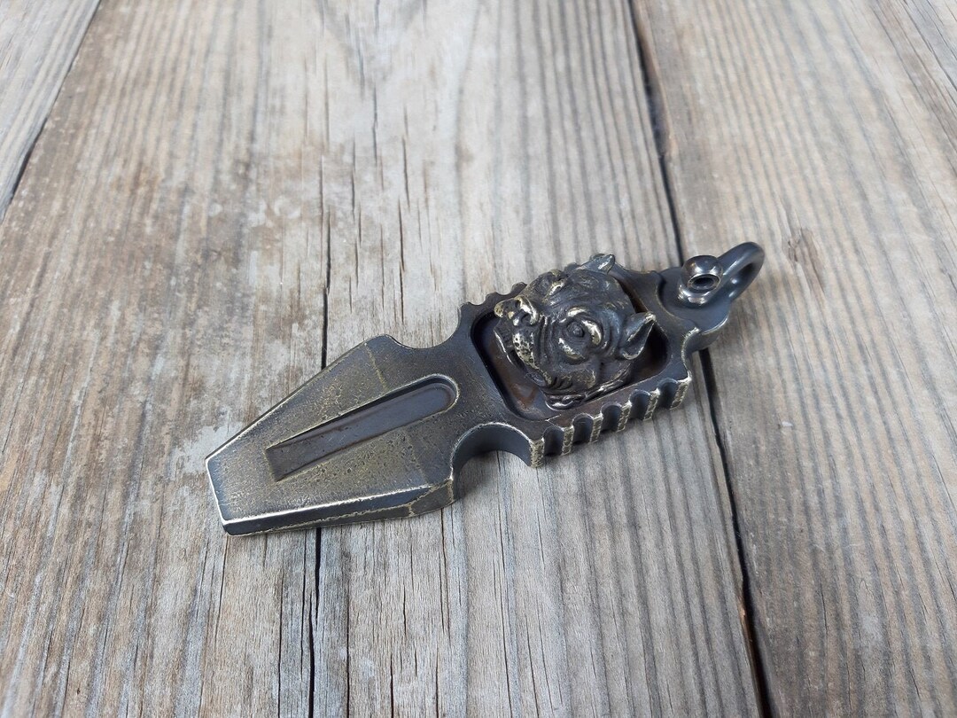 EDC Brass Pry Bar- " Dog" - Etsy UK