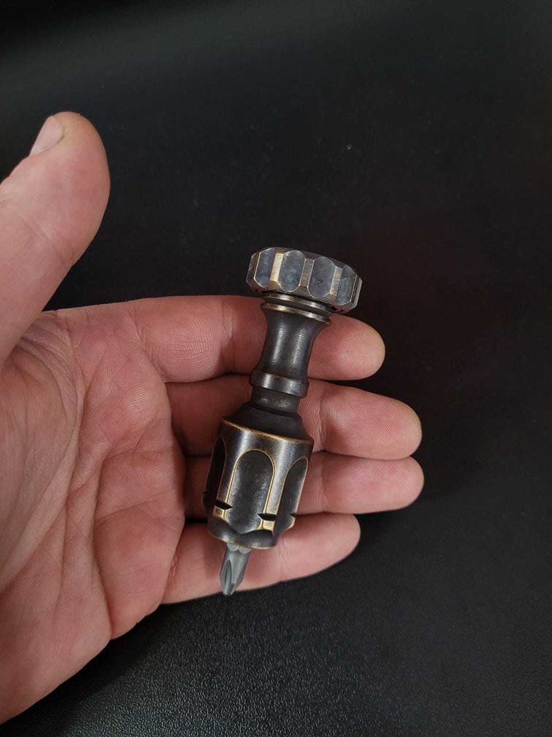 Custom Mini EDC Brass 1/4 Bit Driver : M172 "yin Yang Dead Fish" - Etsy