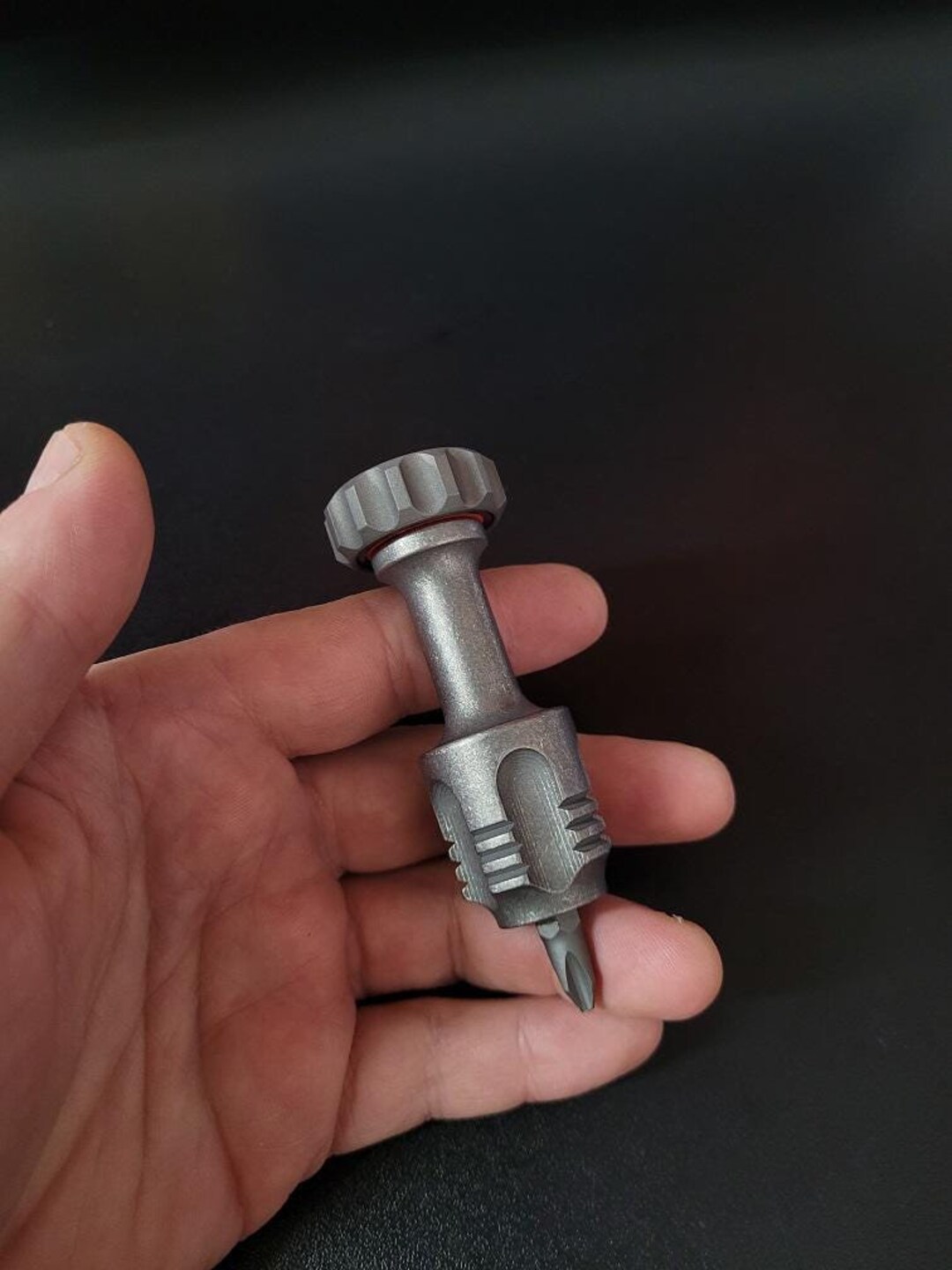 Custom Mini EDC Titanium 1/4 Bit Driver : M212 "tribal Skull" - Etsy