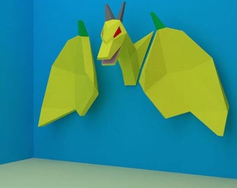 Papercraft dragon | Etsy