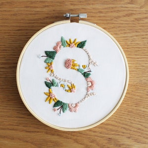 Letter X Embroidery Pattern Floral Embroidery Pattern PDF - Etsy
