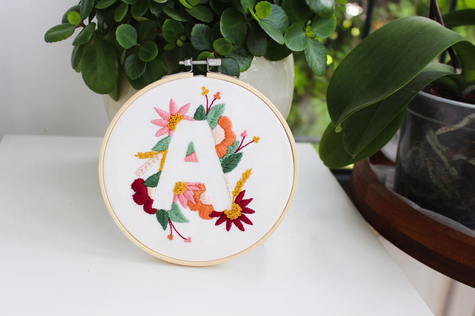 Letter X Embroidery Pattern Floral Embroidery Pattern PDF - Etsy
