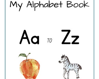 My First Alphabet Book Printable PDF Instant Download - Etsy