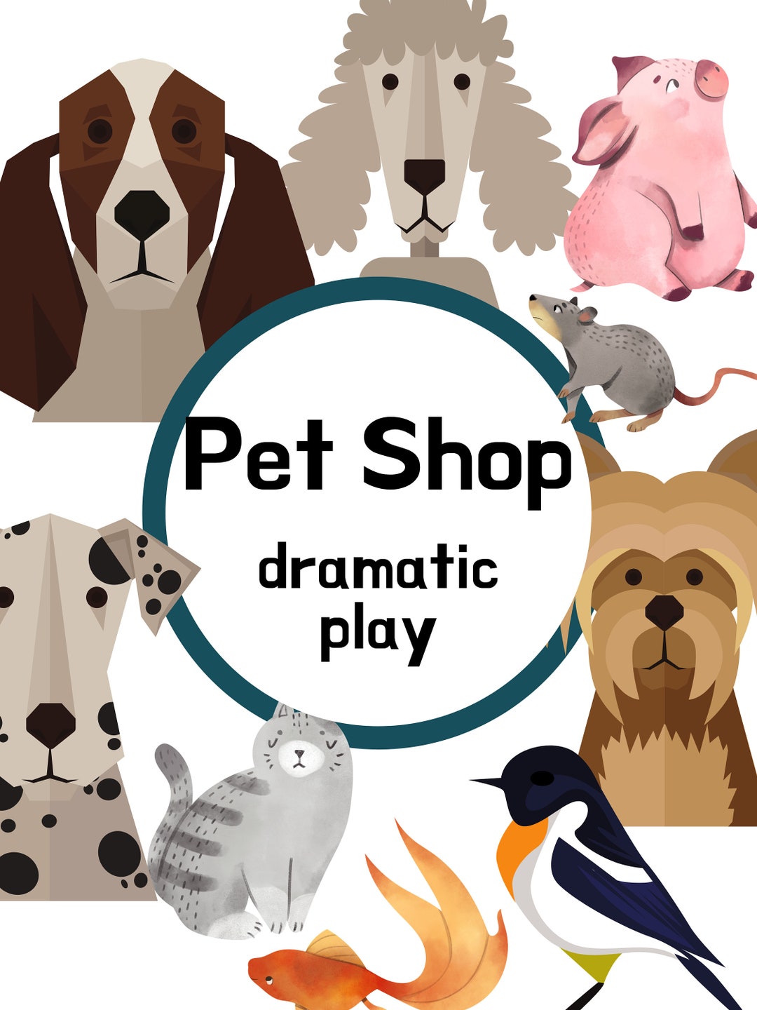 Pet Shop Dramatic Play Printables - Etsy Australia