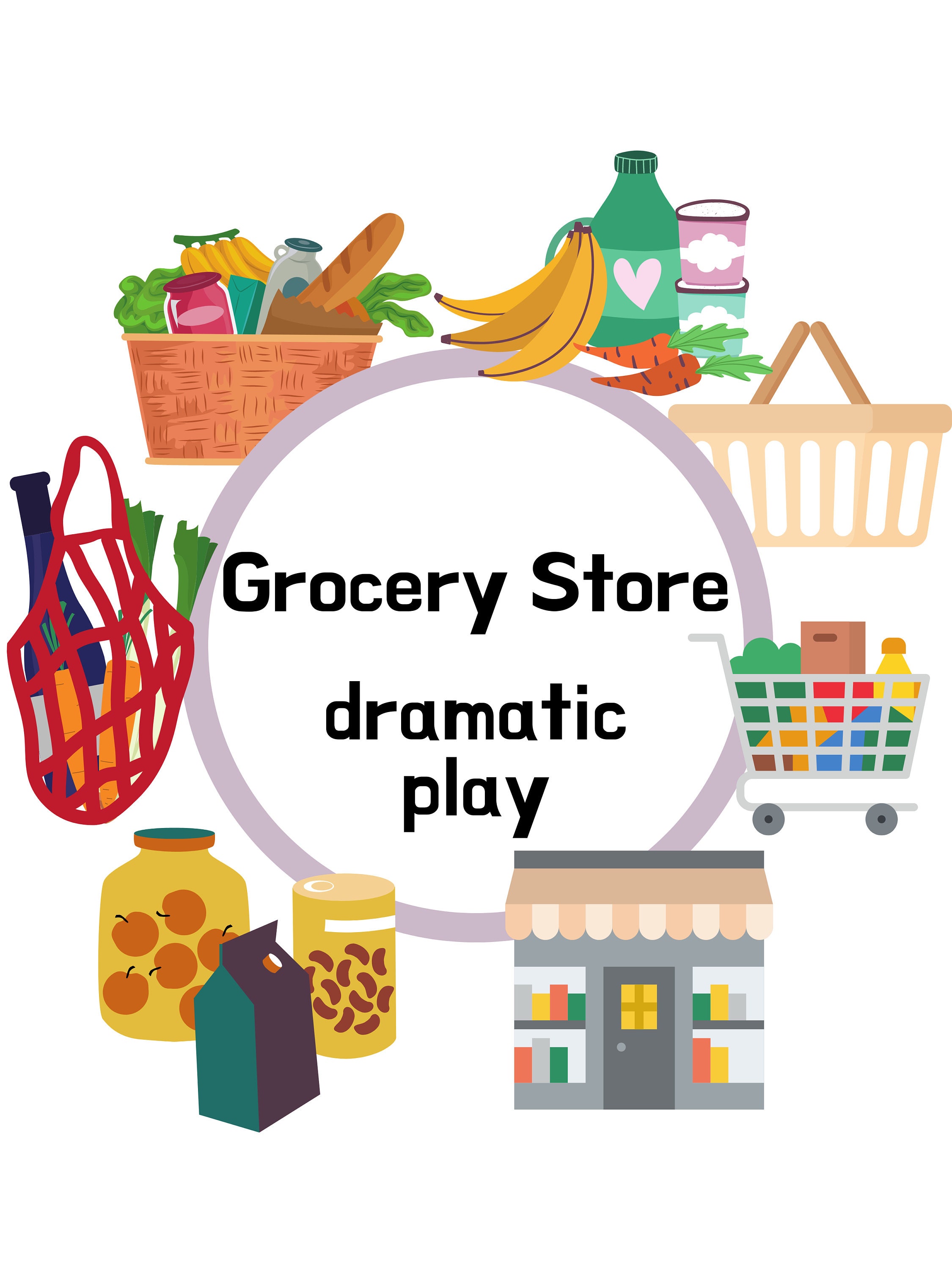 Grocery Store Theme Dramatic Play Preschool/prek - Etsy