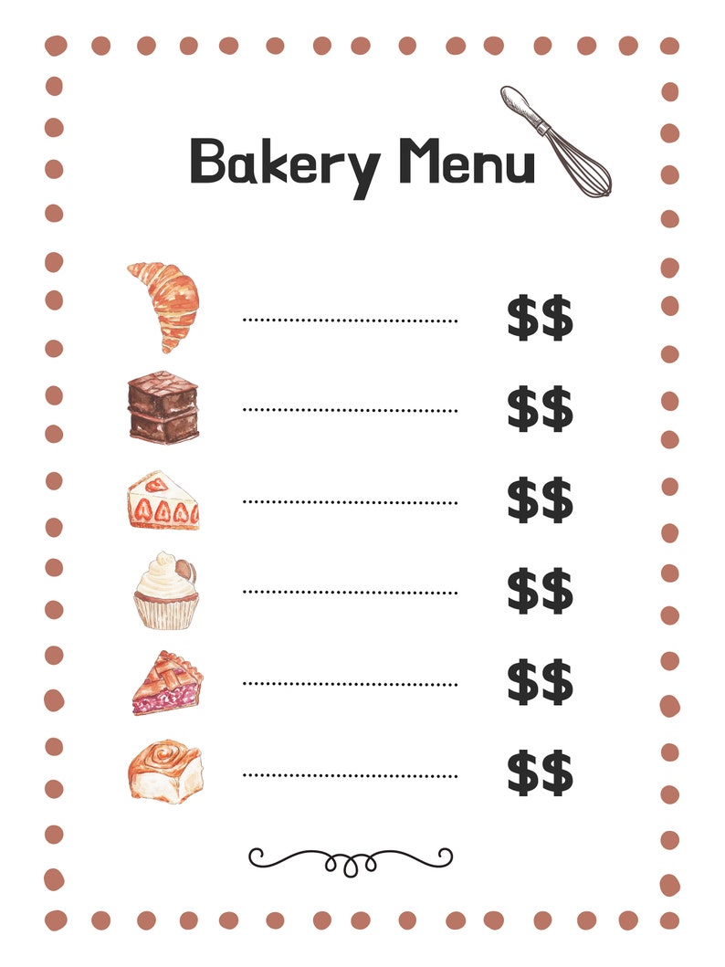 Bakery Theme Dramatic Play Preschool/prek - Etsy