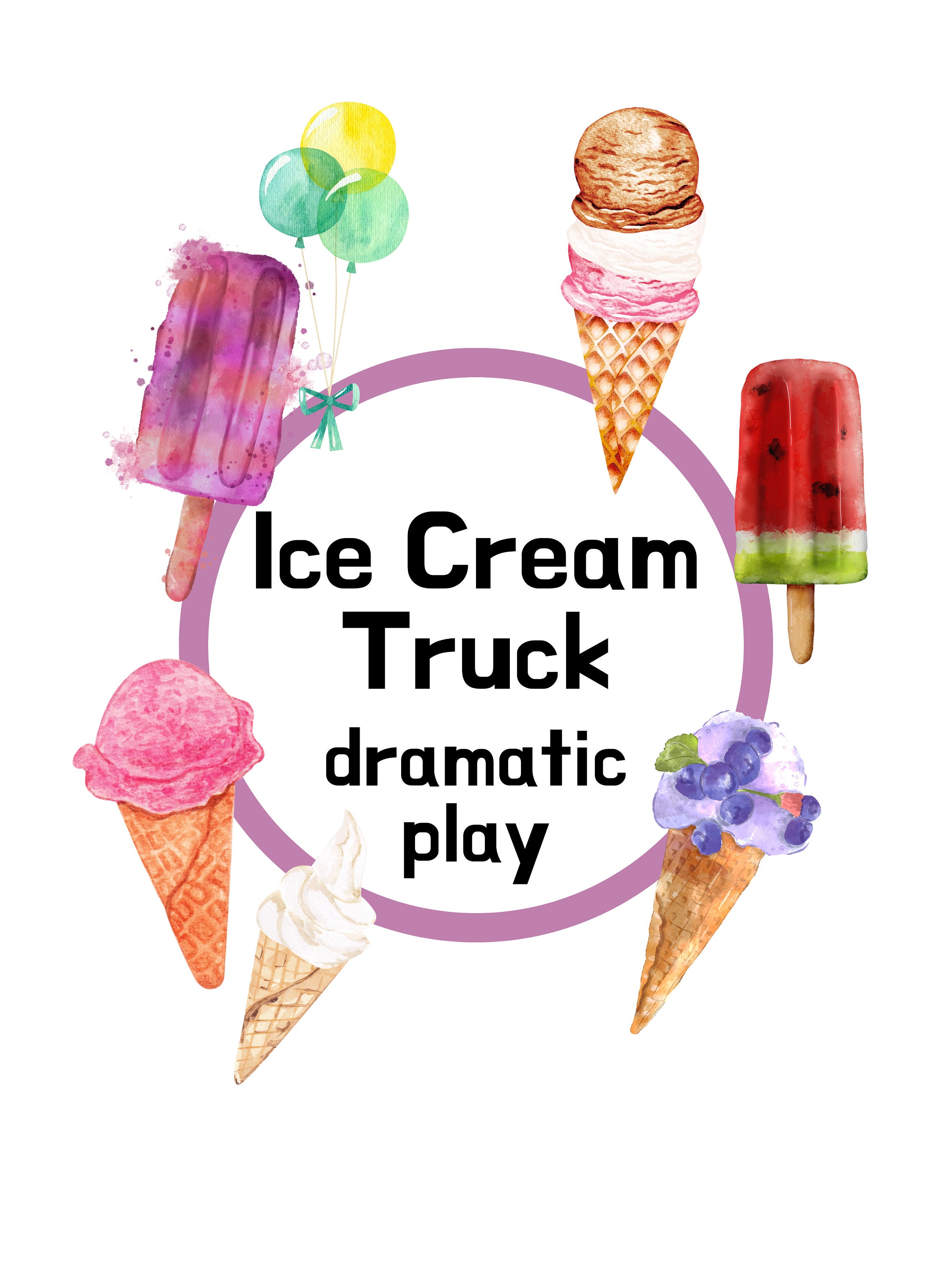 Ice Cream Truck Theme Dramatic Play Preschool/prek - Etsy