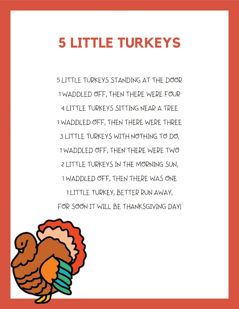Thanksgiving Song Cards - Etsy
