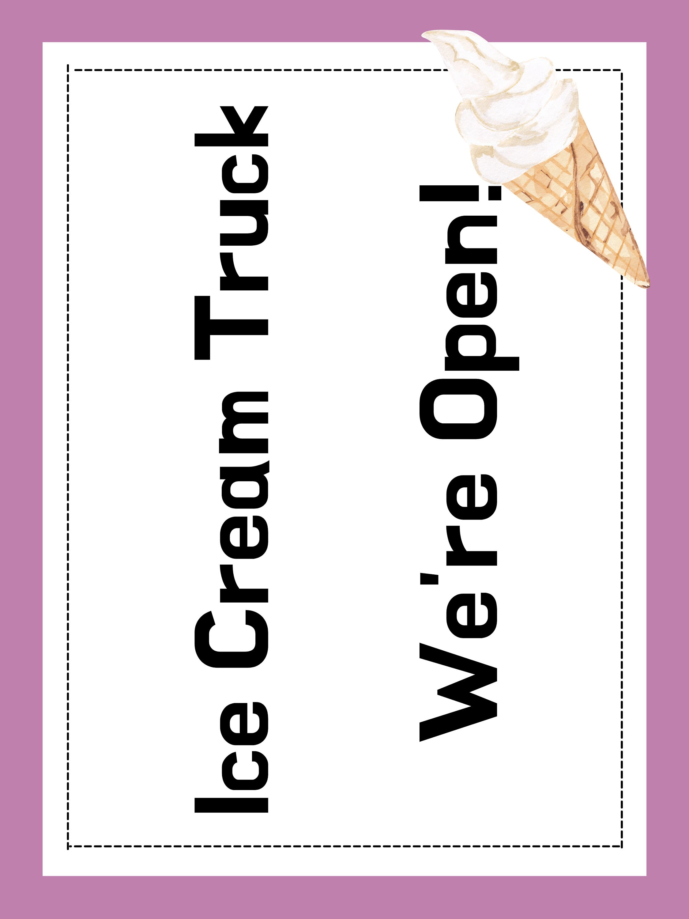 Ice Cream Truck Theme Dramatic Play Preschool/prek - Etsy