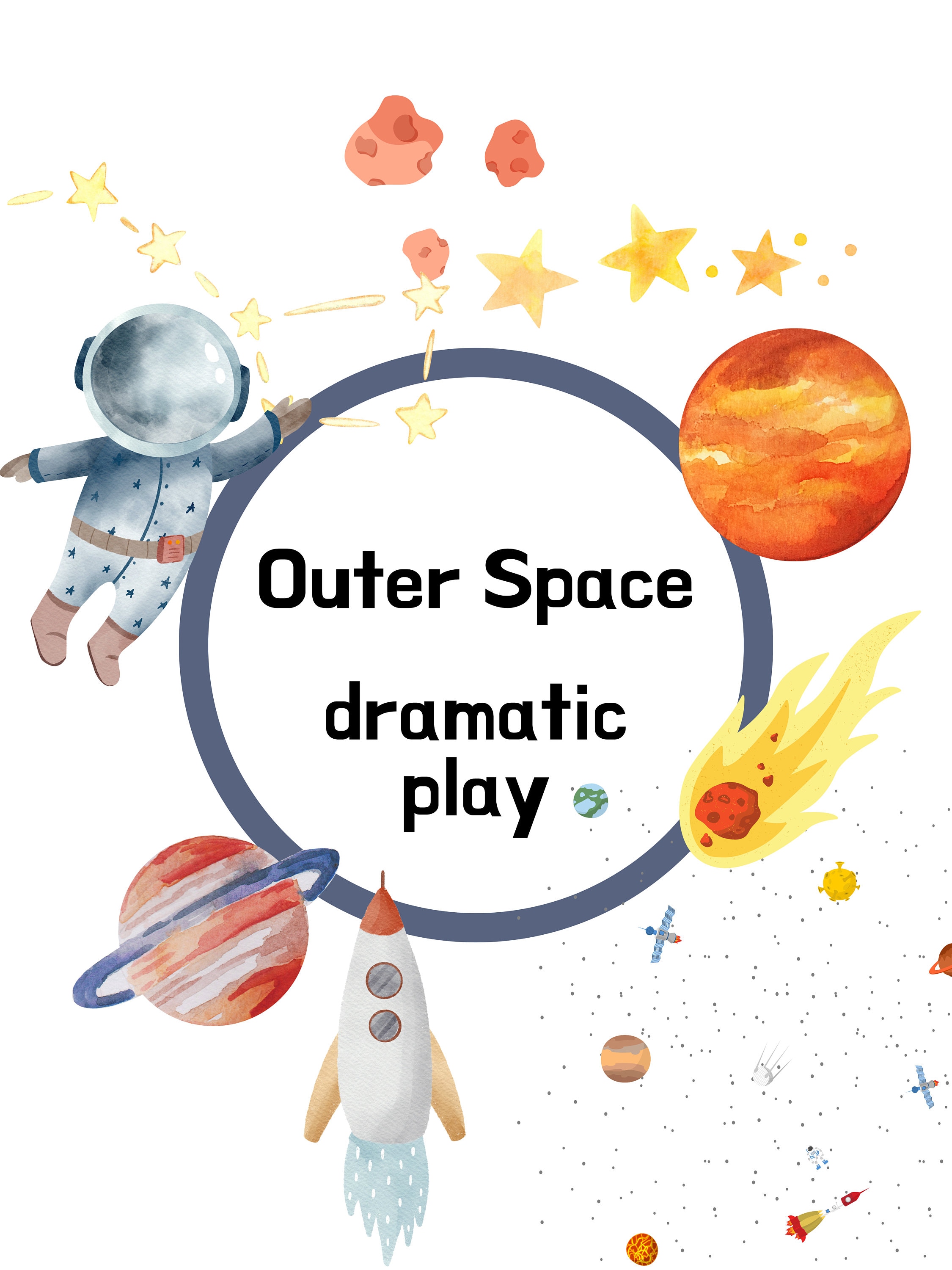 Outer Space Theme Dramatic Play Preschool/prek - Etsy