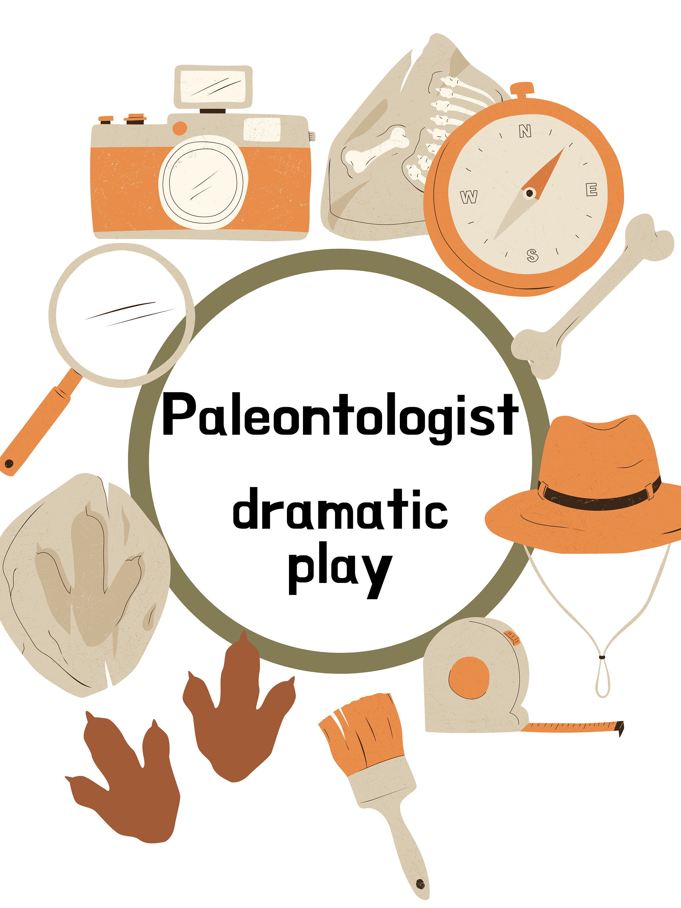 Dinosaur/paleontologist Theme Dramatic Play Preschool/prek - Etsy India