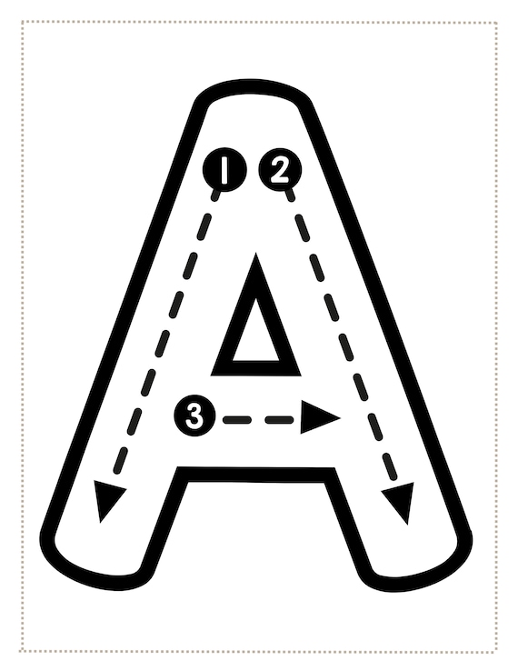Tracing Bubble Letters