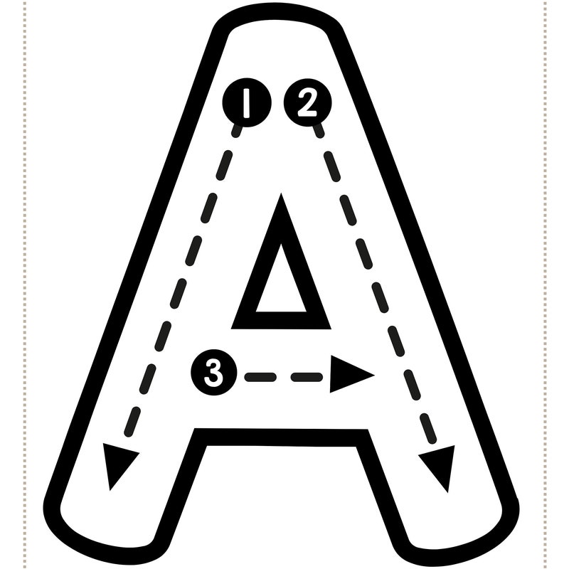 Alphabet Tracing - Etsy