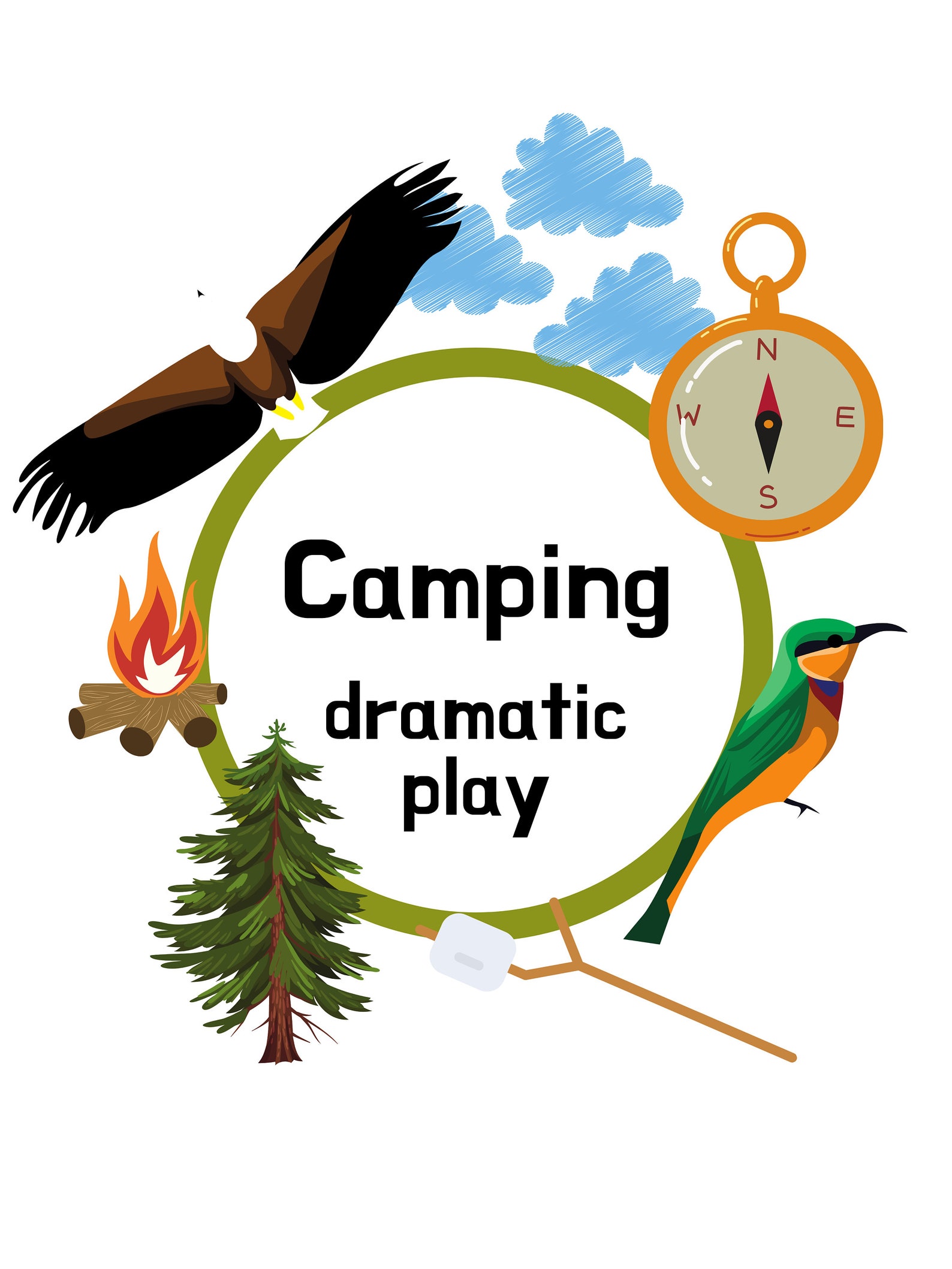 Camping Dramatic Play Printables - Etsy