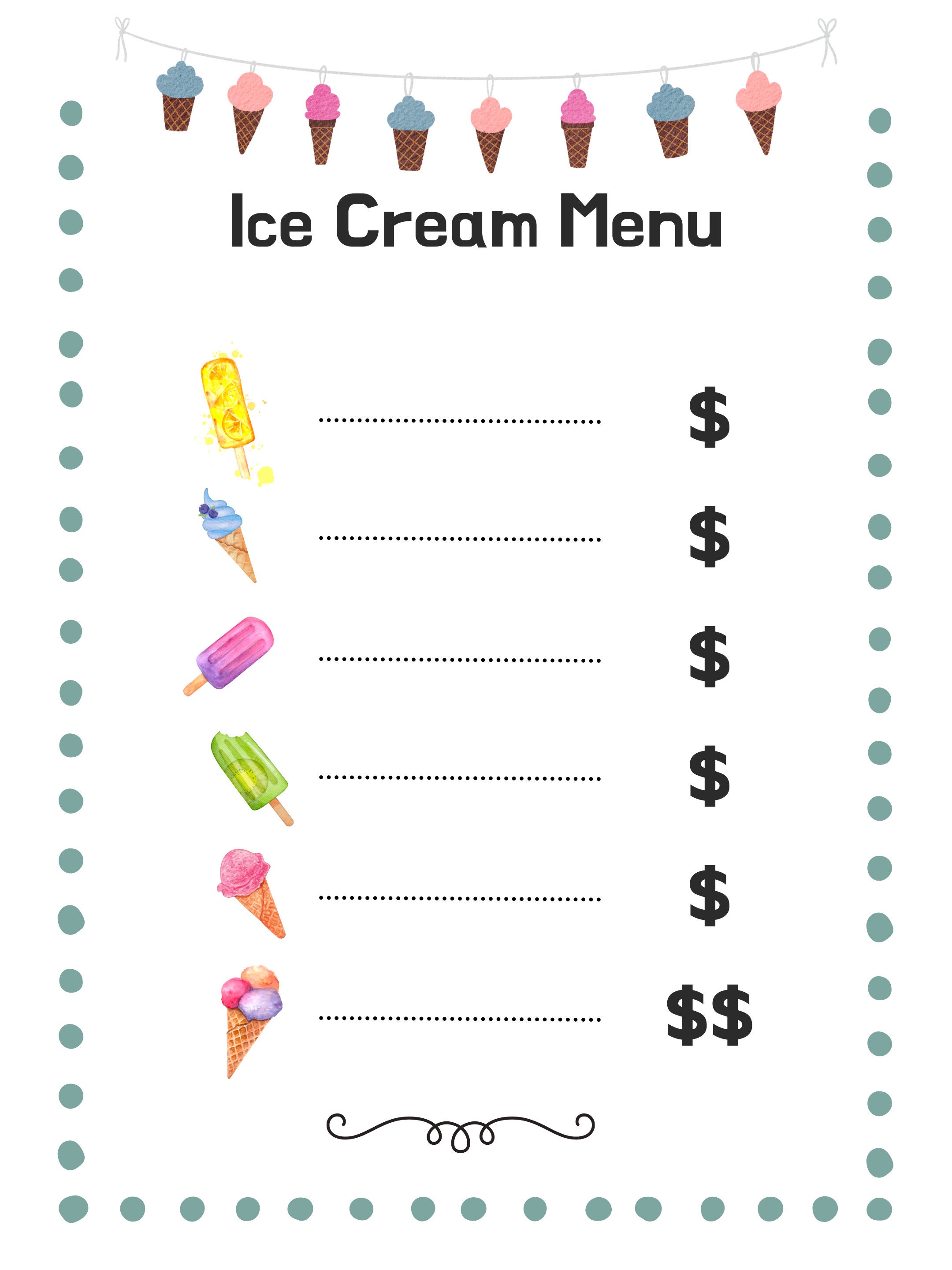 Ice Cream Truck Theme Dramatic Play Preschool/prek - Etsy